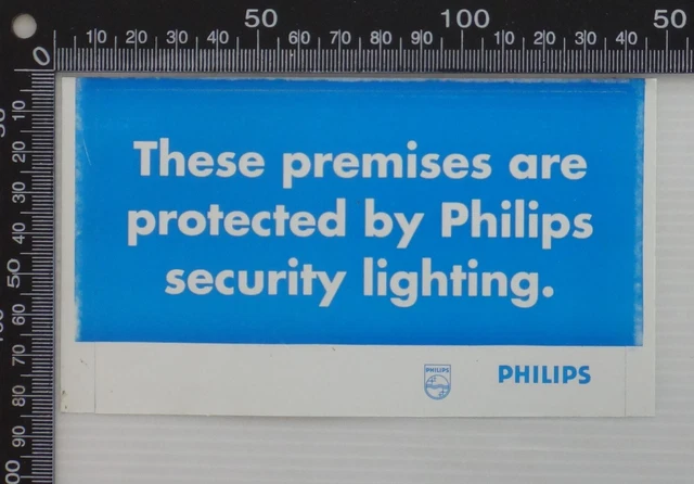 VINTAGE PROTECTED BY Philips Security Lighting Australia Warning ...