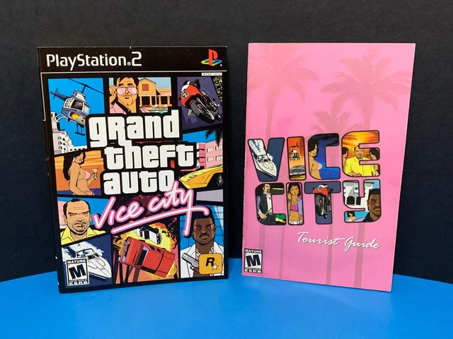 GRAND THEFT AUTO GTA Vice City PS2 Playstation 2 Case Art + Manual ONLY ...