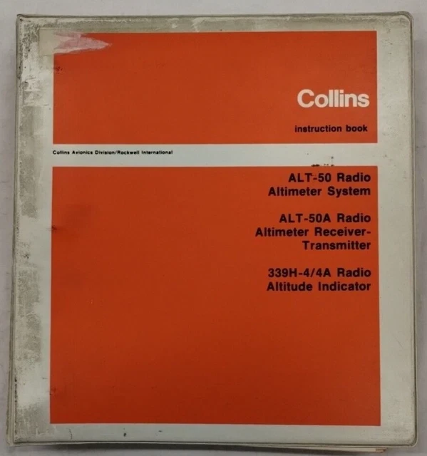 COLLIN ALT-50/50A RADIO Altimeter Receiver-Transmitter 339H-4/4A ...