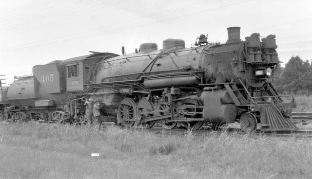SAL SEABOARD AIR Line Railroad Locomotive Engine No 405 Old Train Photo ...