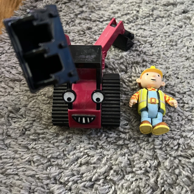 BOB THE BUILDER Benny Friction Power push along Vehicle With Bob Figure ...