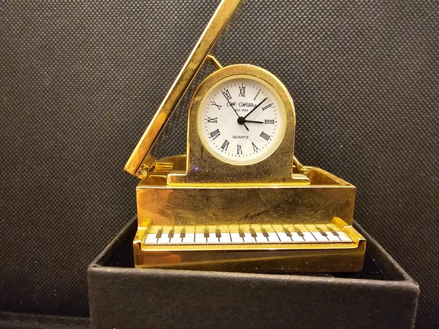 WILLIAM WIDDOP PIANO Miniature Vintage Clock £10.79 - PicClick UK