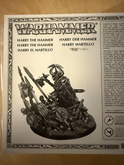HARRY THE HAMMER 25th Anniversary RARE Metal Model Warhammer New In Box ...