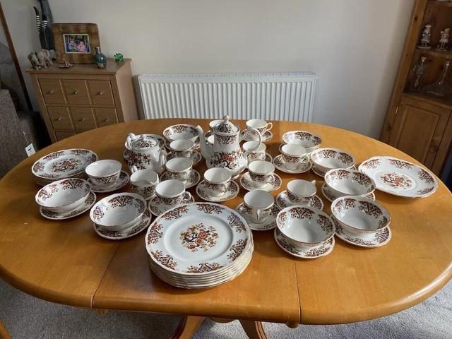 COLCLOUGH ROYALE BONE China Tea Set made in England 62 items £65.00 ...