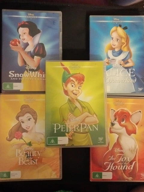 DISNEY DVD BUNDLE 5 DVDs Free shipping Alice in wonderland, Snow White ...