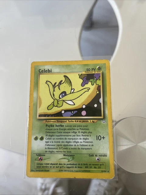 CARTE RARE pokemon celebi 16/64 - wizard - bon état 2000 général ...