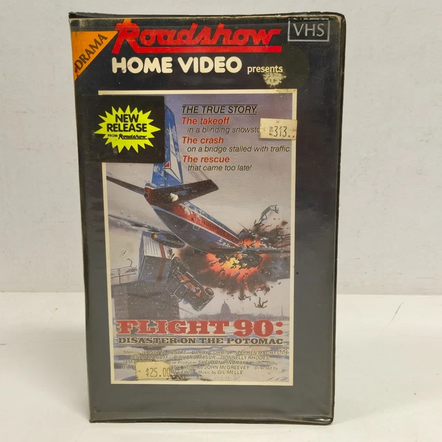 FLIGHT 90: DISASTER On The Potomac - Clamshell Ex Rental VHS Tape $35. ...