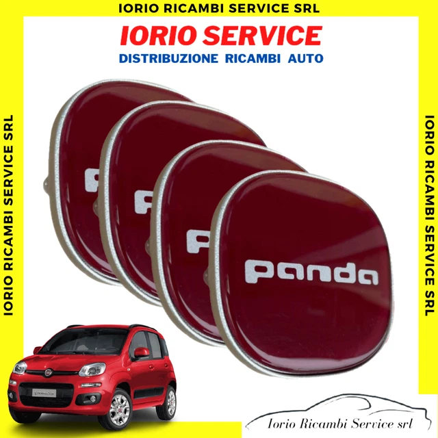 KIT 4 COPRIMOZZI Fiat Panda 312 Coppa Ruota Borchia Cerchi Lega Formato ...
