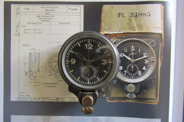 OLD GERMAN MILITARY Clock used by german air force II World War WWII ...