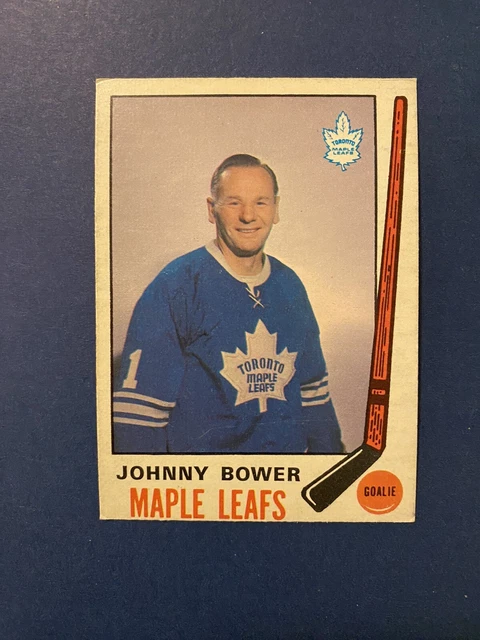 1969 O-PEE-CHEE OPC Hockey #187 Johnny Bower Toronto Maple Leafs EX ...