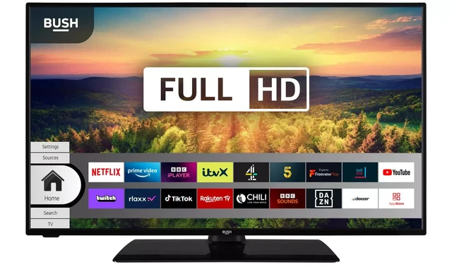 BUSH 40 INCH Smart FHD HDR LED Freeview TV Netflix Youtube HDMI USB ...