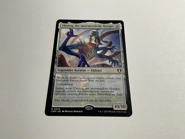 ULAMOG, LA FAME incessante. Deutsch.Commander Masters.MTG.MAGIC. EUR 15 ...