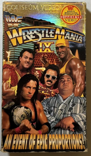WWF WRESTLEMANIA IX (VHS, 1993) Coliseum Video Hit Man, Hulk ...