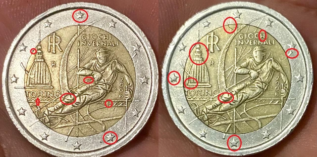 MONETE DA 2 Euro Giochi Invernali 2006 Errori di Conio e penuria di ...
