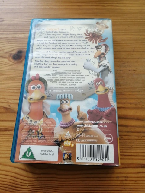 CHICKEN RUN - Aardman Animations VHS VIDEO (PAL) £5.99 - PicClick UK