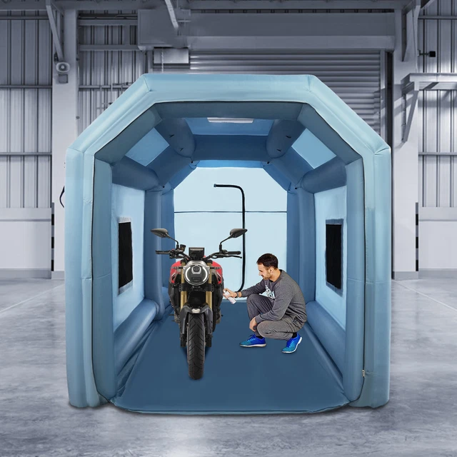 INFLATABLE PAINT BOOTH Motorcycle Paint Tent Spray Booth with Filter 2 ...