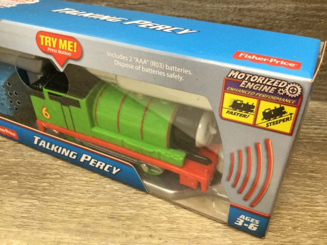 THOMAS & FRIENDS Trackmaster Talking Percy Motorized Engine 2014 NEW ...