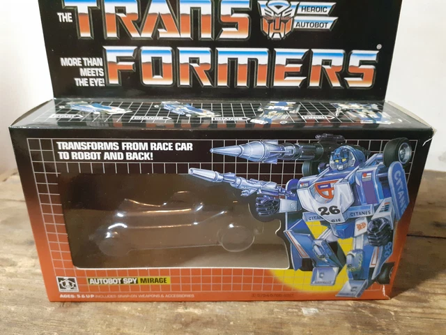 TRANSFORMERS G1 AUTOBOT Cars Mirage KO box and instructions £7.50 ...
