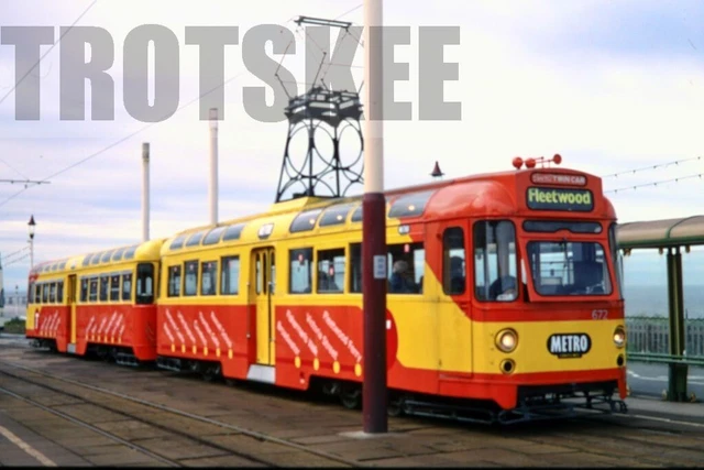 35MM SLIDE BLACKPOOL Transport Single Decker Tram Strassenbahn 672 2003 Original £4.99 - PicClick UK