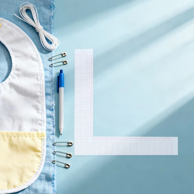 6 PCS SEWING Square Ruler for Fabric Dressmaking Rulers Plastic L ...