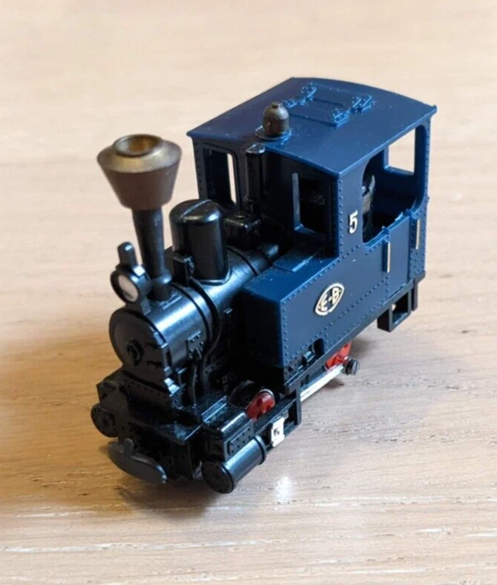 EGGER-BAHN H0N 9MM Dampflok Schmalspurbahn DC-Motor in OVP sehr guter ...
