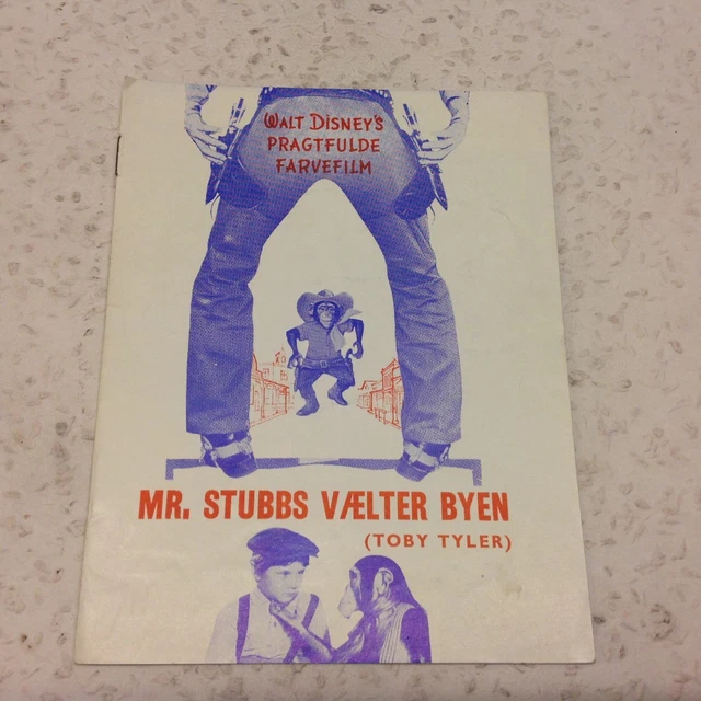 TOBY TYLER, OR Ten Weeks with a Circus Vintage Walt Disney 1960 Danish ...