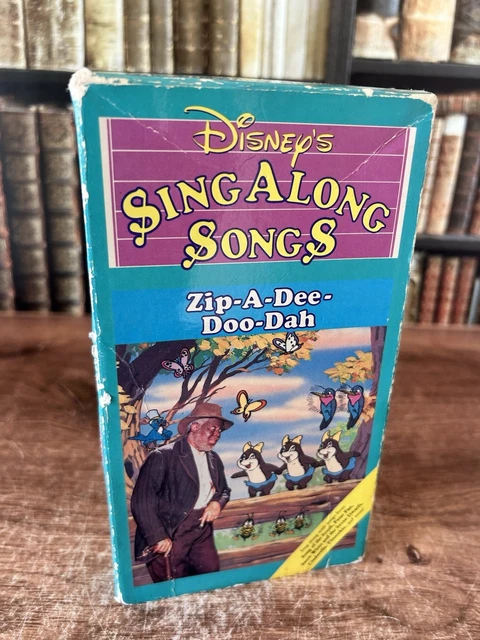 1986 ORIGINAL DISNEY'S Sing Along Songs Zip-A-Dee-Doo-Dah VHS Tape ...