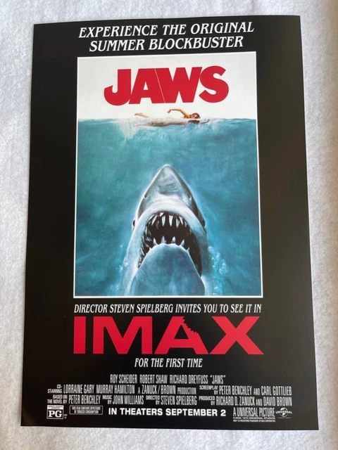 Jaws Imax Movie Poster FOR SALE! - PicClick UK