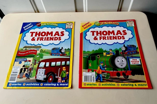 2 X THOMAS And Friends Magazine 2002 With Posters & Fun To Learn ...