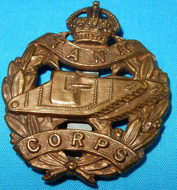 WW1 TANK CORPS Cap Badge British Military Brass World War I £0.99 ...