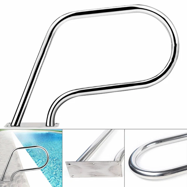 HAND RAIL LADDER Swimming Pool Handrail Rust-Resistant Stainless Free ...