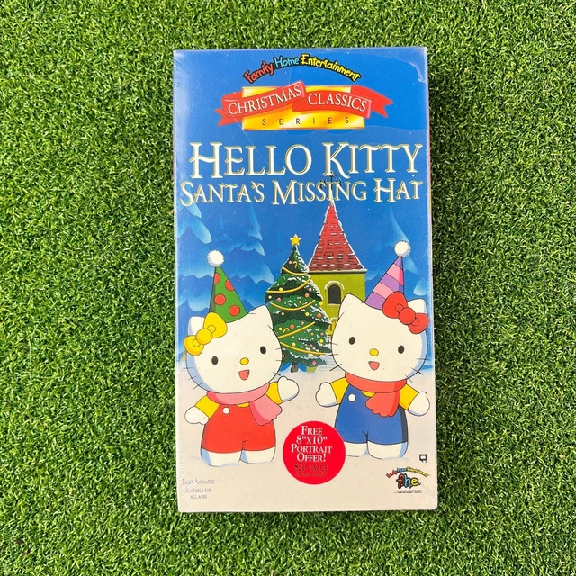 HELLO KITTY SANTAS Missing Hat VHS 1995 Sealed Rare Vintage Collectible ...
