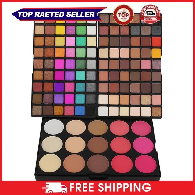 KIT STRUMENTI TRUCCO opaco tavolozza ombretti 123 colori Regno Unito ...