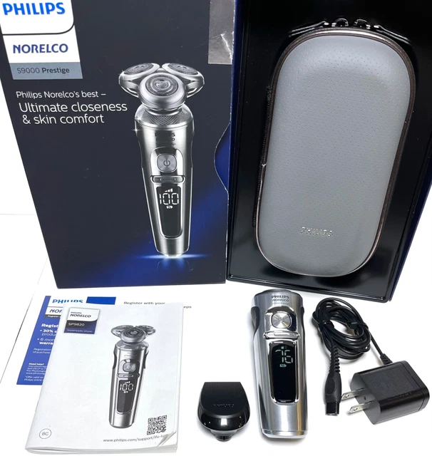 RASOIR ÉLECTRIQUE PHILIPS NORELCO S9000 PRESTIGE SP9820/87 authentique ...