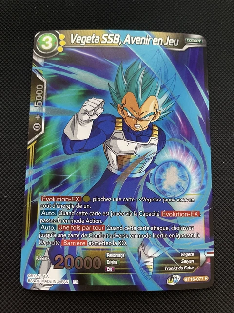 CARTE DRAGON BALL Super Dbs Vegeta Ssb, Avenir En Jeu Bt16-077 R Neuf Fr EUR 1,85 - PicClick IT