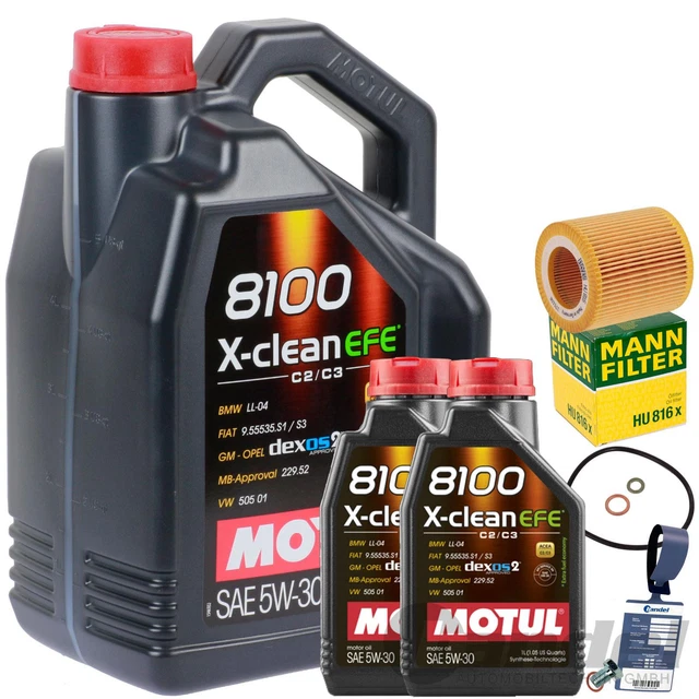 MANN ÖLFILTER+MOTUL 5W30 passend für BMW 1er E81 F20 3er E90 F30 4er F32 5er EUR 70,10 - PicClick DE