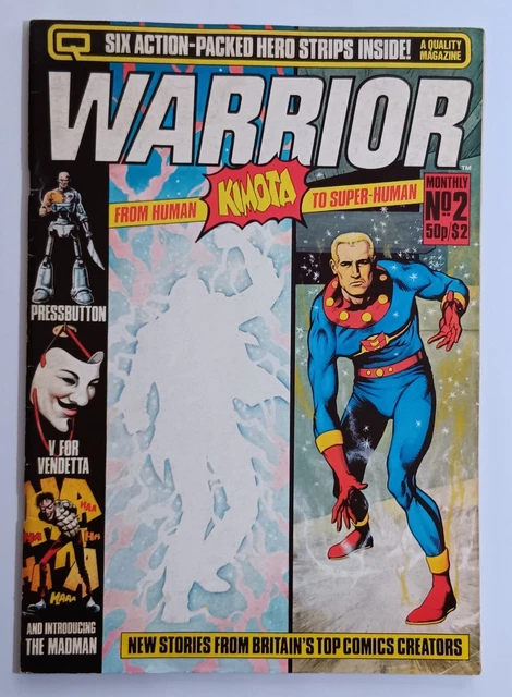 WARRIOR #2 (1982), V for Vendetta, Marvelman, Madman, Quality Comics, Z ...
