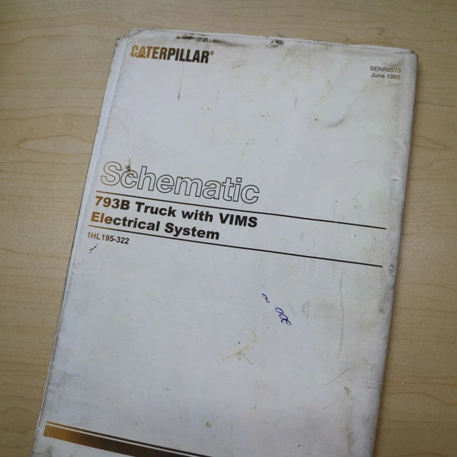 CATERPILLAR 793B DUMP Truck Electrical Schematic Wiring Diagram Manual ...