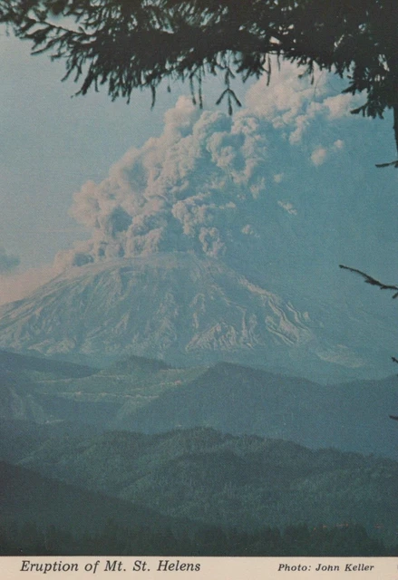 MOUNT ST. HELENS Eruption Volcano Washington May 18, 1980 Postcard $1. ...