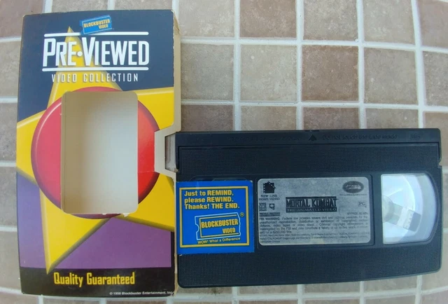 MORTAL KOMBAT RARE PROMO VHS,nintendo,anime,horror,sci fi,action,movie ...