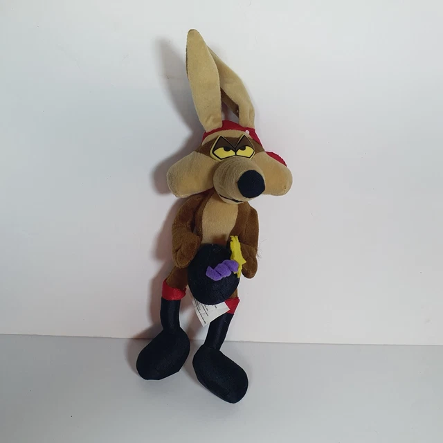 LOONEY TUNES WILE E Warner Bros Studio Store Plush WB Toy w/Bomb Rare £ ...
