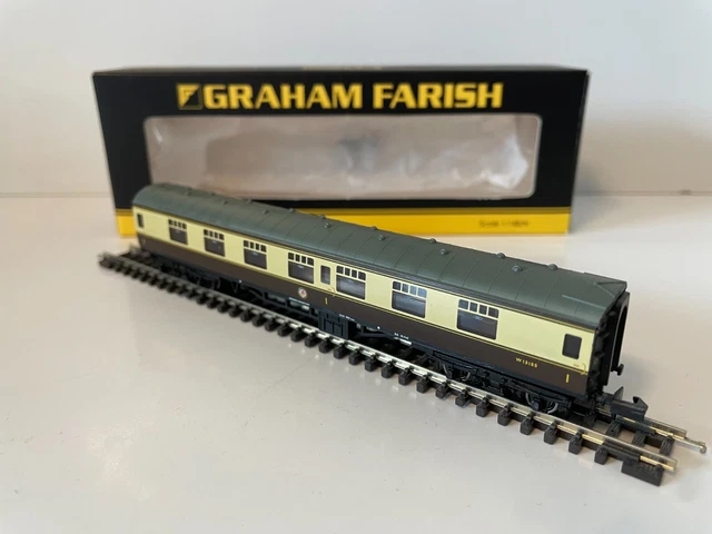 GRAHAM FARISH 374-163 N Gauge MK1 FK FIRST CORRIDOR BR CHOCOLATE ...