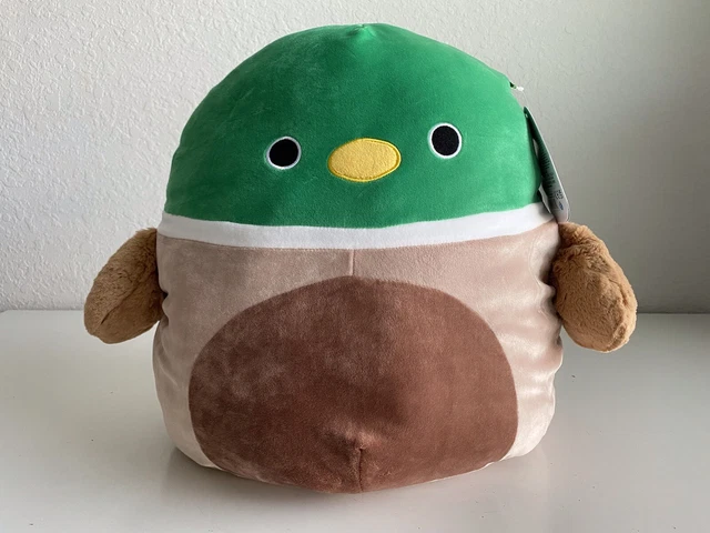 SQUISHMALLOW 16& AVERY The Mallard Duck Kellytoy Super Soft Plush NEW £ ...