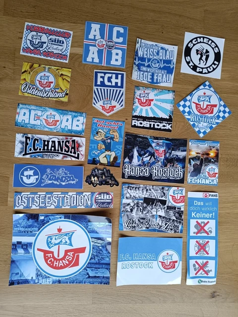 FC HANSA ROSTOCK 20 Aufkleber Mix *Sammlungsauflösung* Ultras Sticker ...