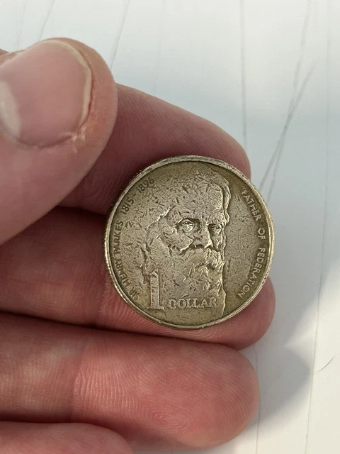 1996 AUSTRALIAN $1 Dollar Coin - Father Of Federation - Sir Henry ...