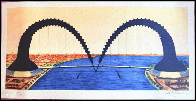 CLAES OLDENBURG LITHOGRAPH [ORIGINAL SIGNED COA] Pencil Numbered ...