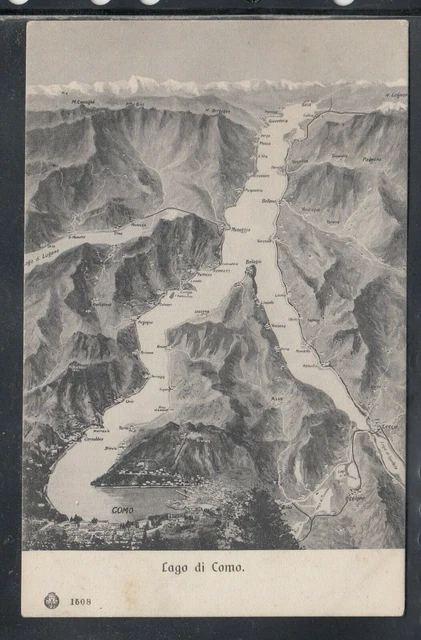 CARTOLINA LAGO DI Como Cartina Geografica CB614 EUR 5,53 - PicClick IT