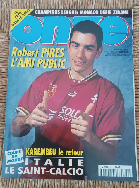 MAGAZINE ONZE MONDIAL n°111 - Robert Pirès - Fc Metz - Avril 1998 EUR 3 ...