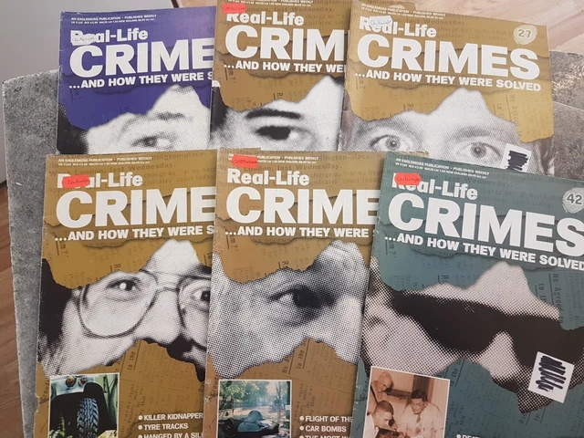 6 X REAL - Life Crimes Magazines..... And How They Were Solved £5.00 ... 6 X REAL - Life Crimes Magazines..... And How They Were Solved £5.00 ...