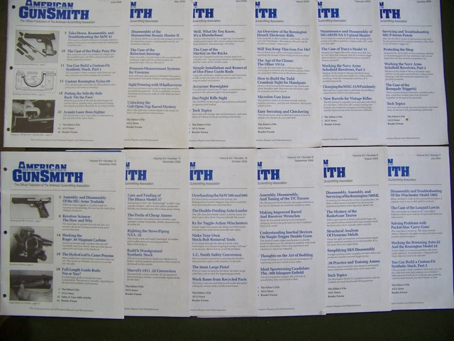 AMERICAN GUNSMITH - Magazine - 2000 - Vol. Xv - 12 Issues - Gunsmithing ...